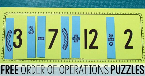 Teaching Order of Operations • Teaching Order of Operations