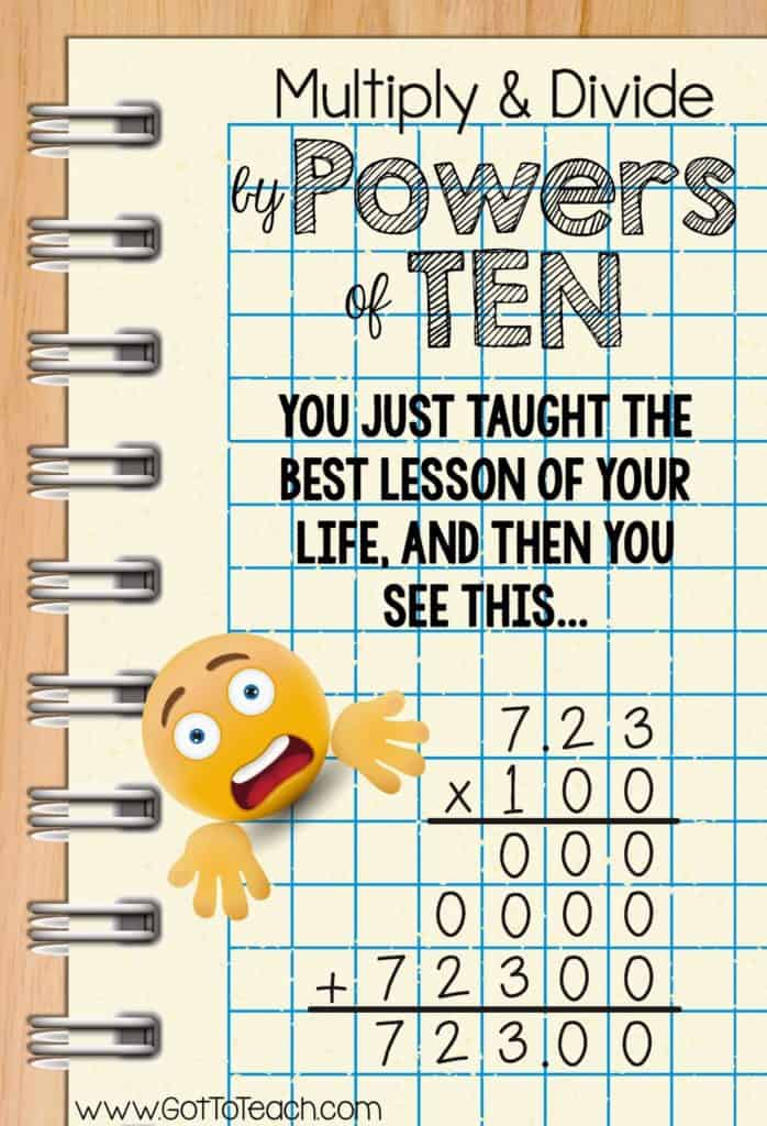 Multiply And Divide By Powers Of Ten Teacher Thrive