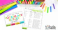 FREE Vocabulary Builder Flip-book! • Teacher Thrive