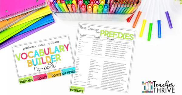 FREE Vocabulary Builder Flip-book! • Teacher Thrive