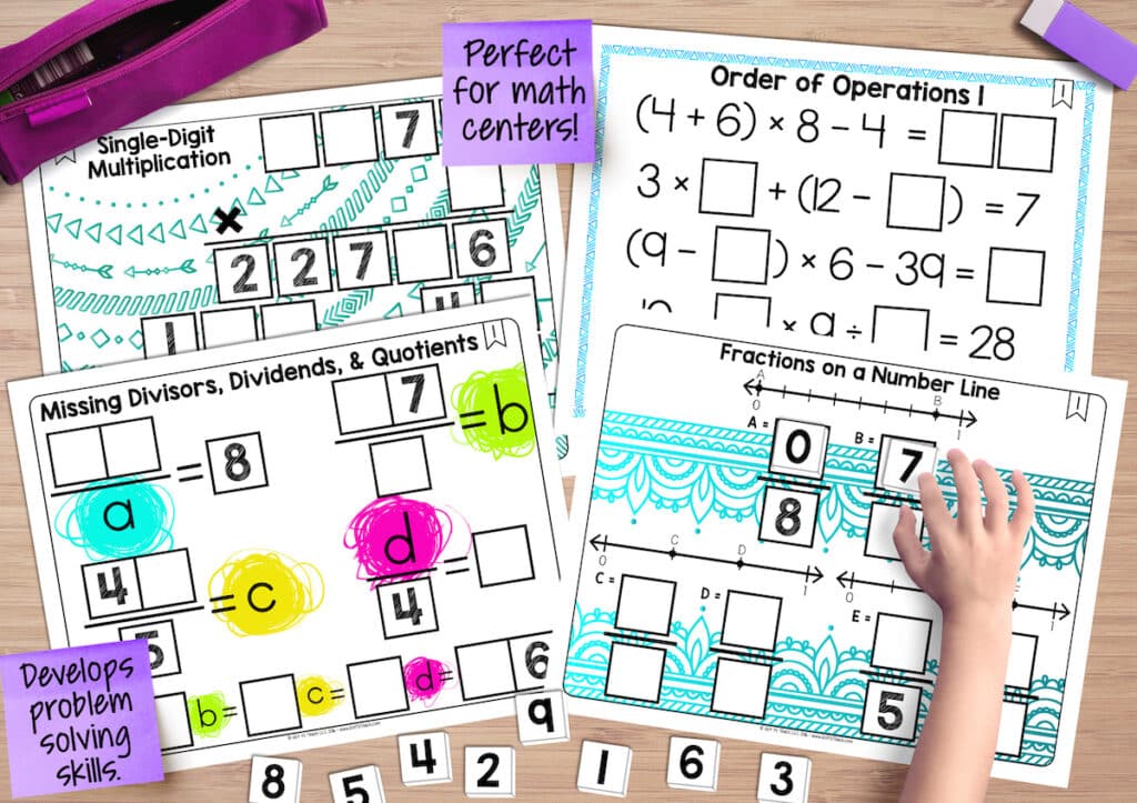 Math Tiles: My Favorite Math Activity! • Teacher Thrive