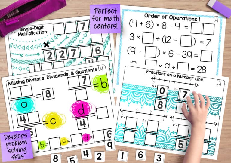 Math Tiles: My Favorite Math Activity! • Teacher Thrive