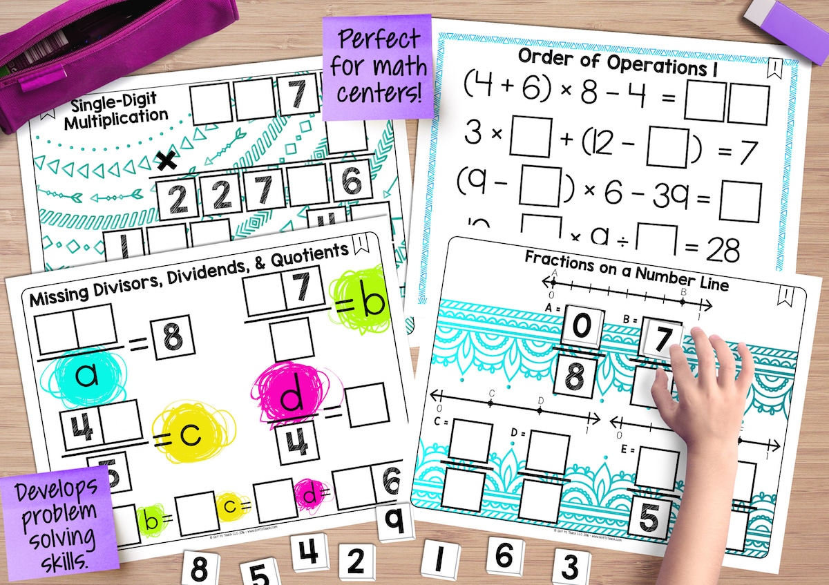 Math Tiles: My Favorite Math Activity! • Teacher Thrive