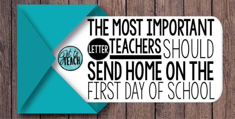 Teachers, You Must Send This Letter Home on the First Day of School ...