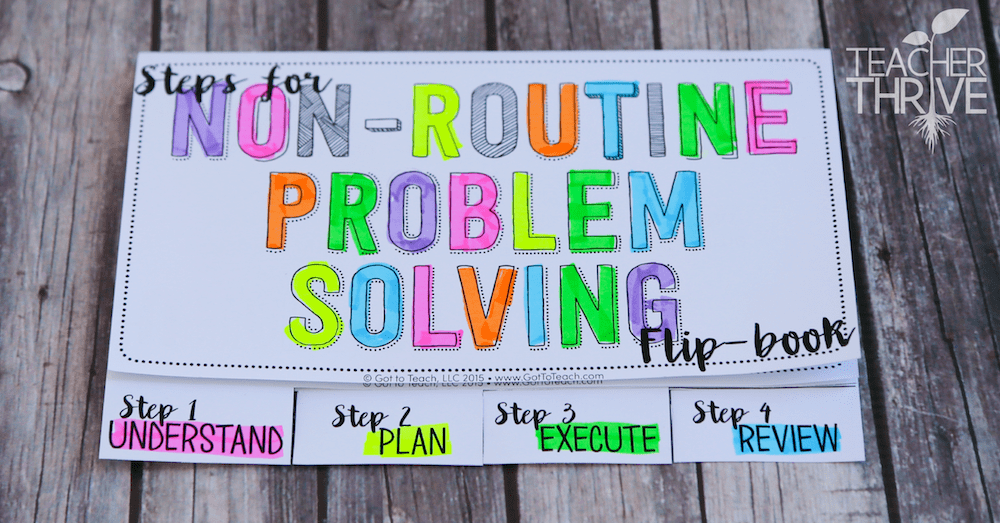Problem Solving In Math Teacher Thrive