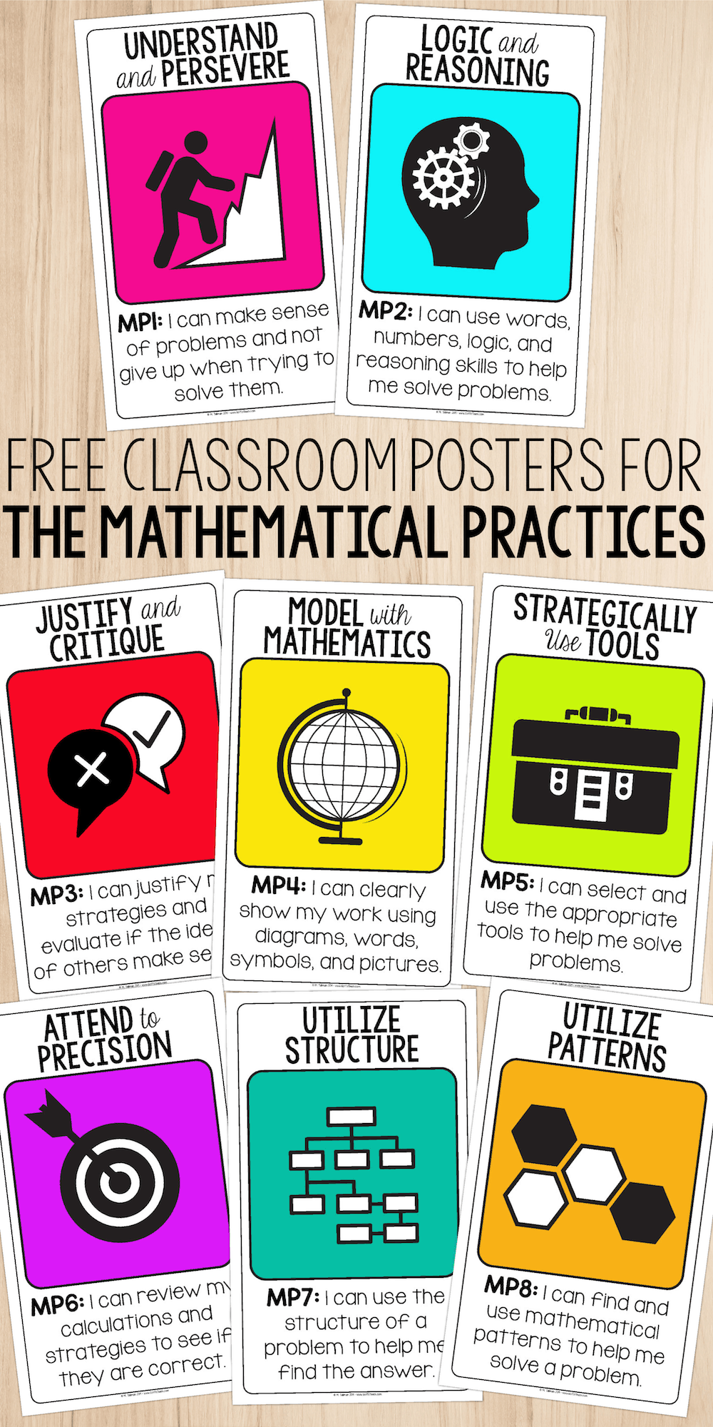 Standards for Mathematical Practices {Free Posters} • Teacher Thrive Standards for Mathematical Practices {Free Posters} • Teacher Thrive