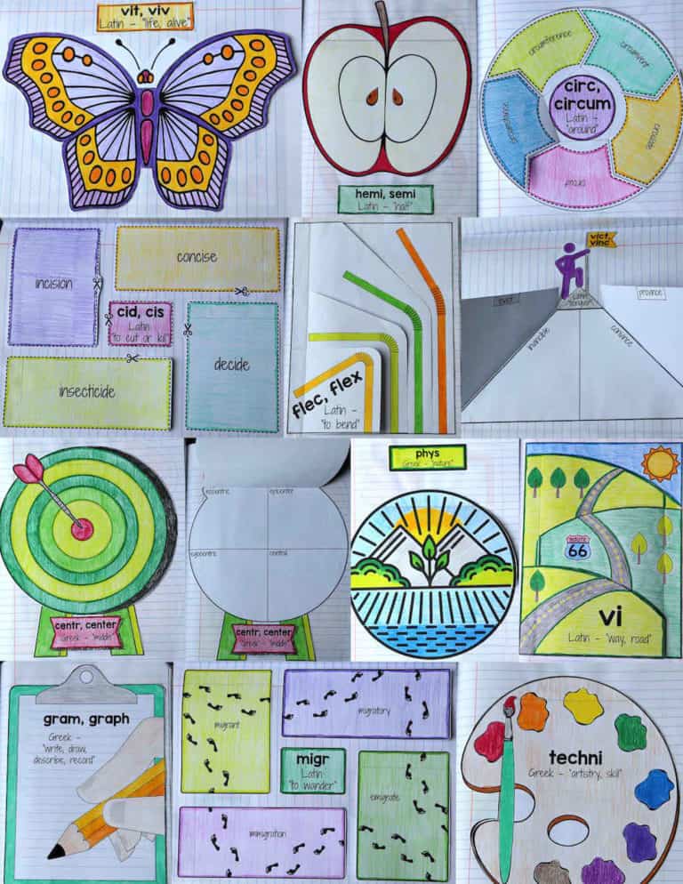 Greek and Latin Roots Interactive Notebook • Teacher Thrive