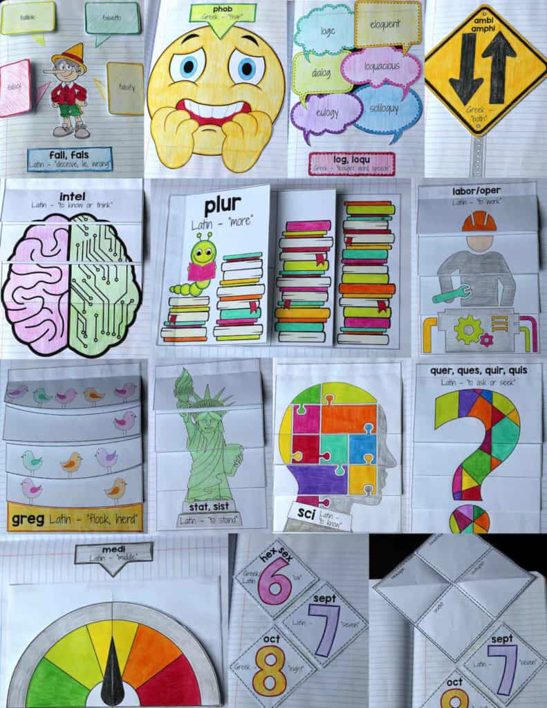 Greek and Latin Roots Interactive Notebook • Teacher Thrive