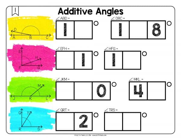 Math Tiles: Additive Angles • Teacher Thrive