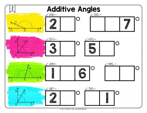 Math Tiles: Additive Angles • Teacher Thrive