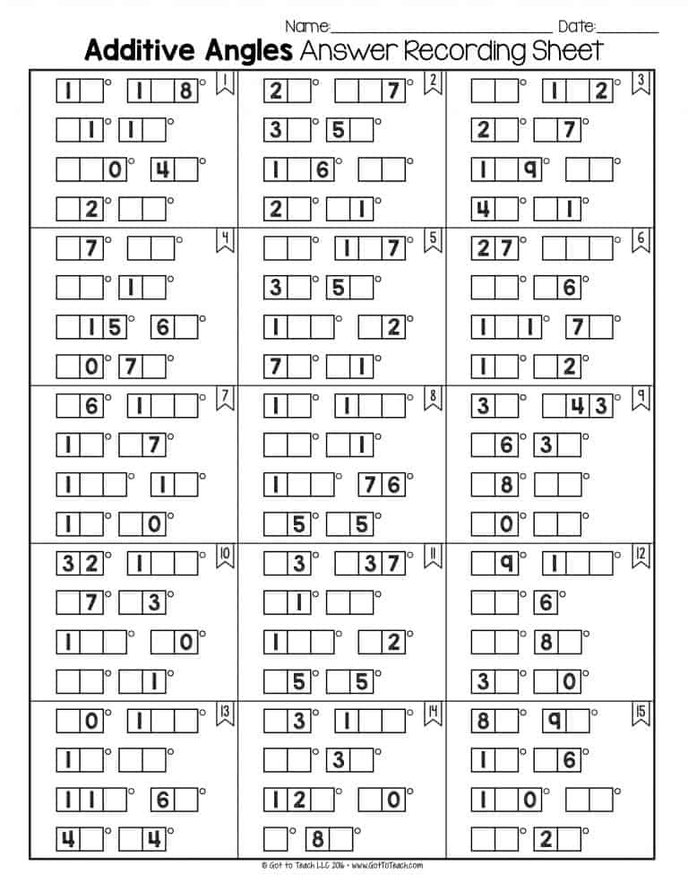Math Tiles: Additive Angles • Teacher Thrive