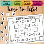 Math Tiles: Order of Operations (With Exponents) • Teacher Thrive