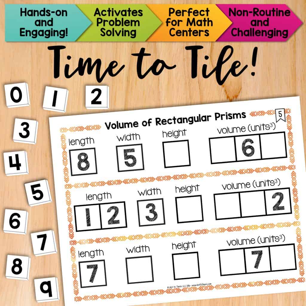 Math Tiles: Volume of Rectangular Prisms • Teacher Thrive