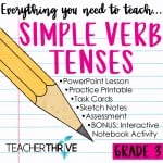 Teaching Simple Verb Tenses • Teacher Thrive