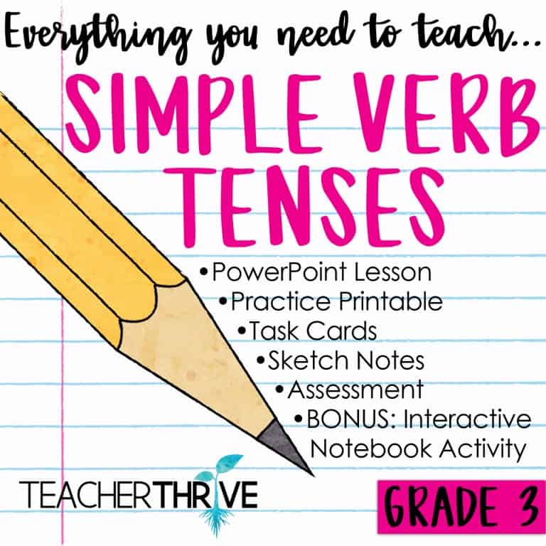 Teaching Simple Verb Tenses • Teacher Thrive
