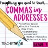 Third Grade Grammar: Commas in Addresses • Teacher Thrive