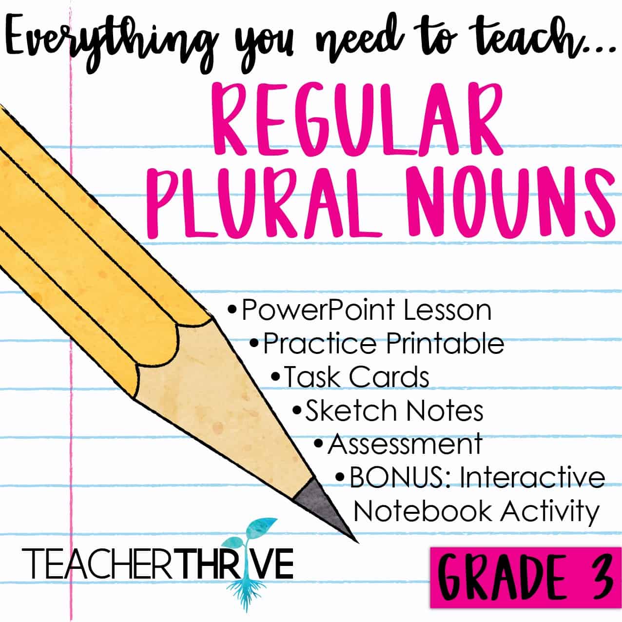 Third Grade Grammar Regular Plural Nouns Teacher Thrive Third Grade Grammar Regular Plural Nouns Teacher Thrive