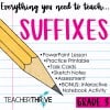 Third Grade Grammar: Suffixes • Teacher Thrive