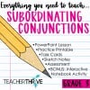 Third Grade Grammar: Subordinating Conjunctions • Teacher Thrive