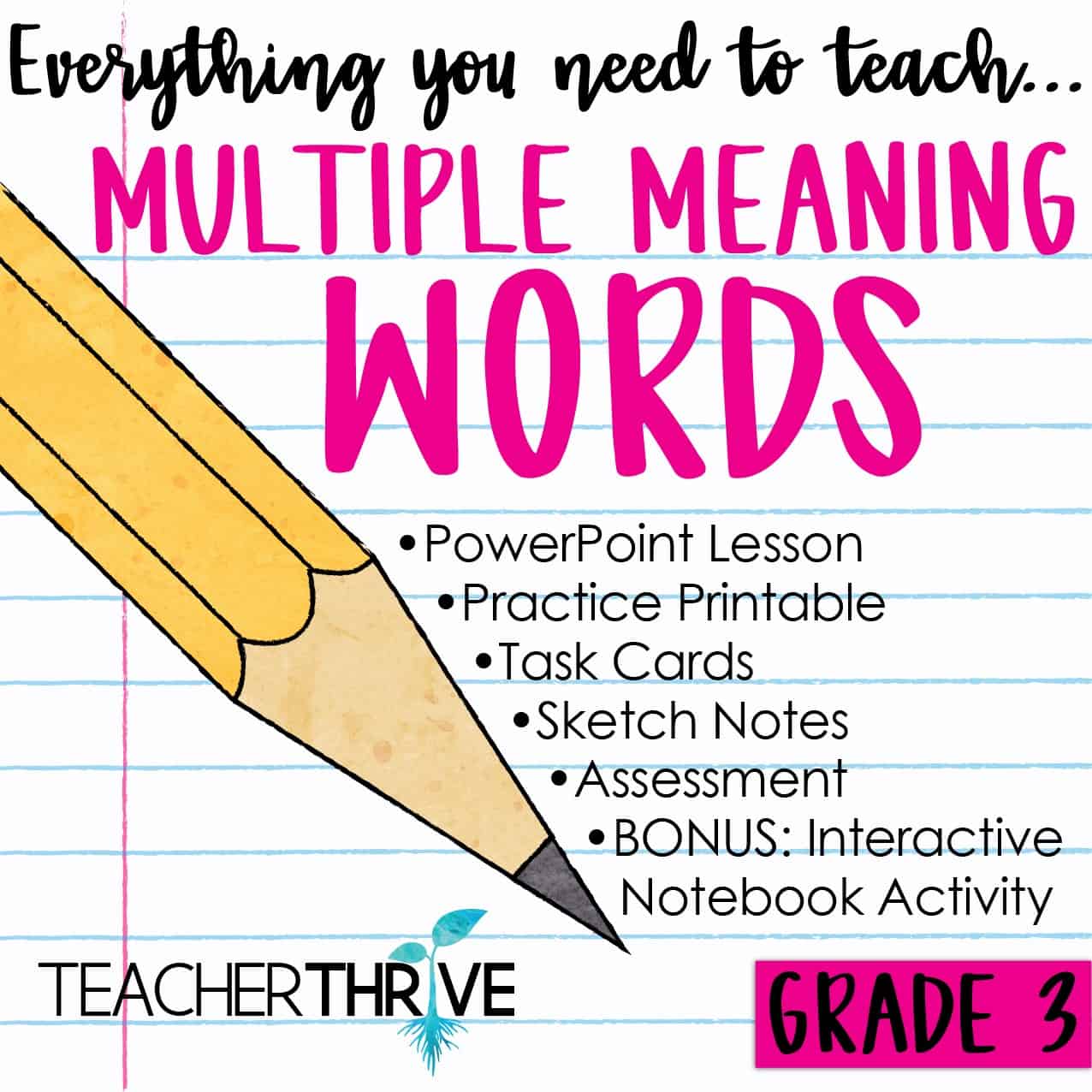 Third Grade Grammar Bundle Teacher Thrive