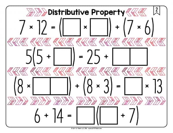 Math Tiles: Distributive Property • Teacher Thrive