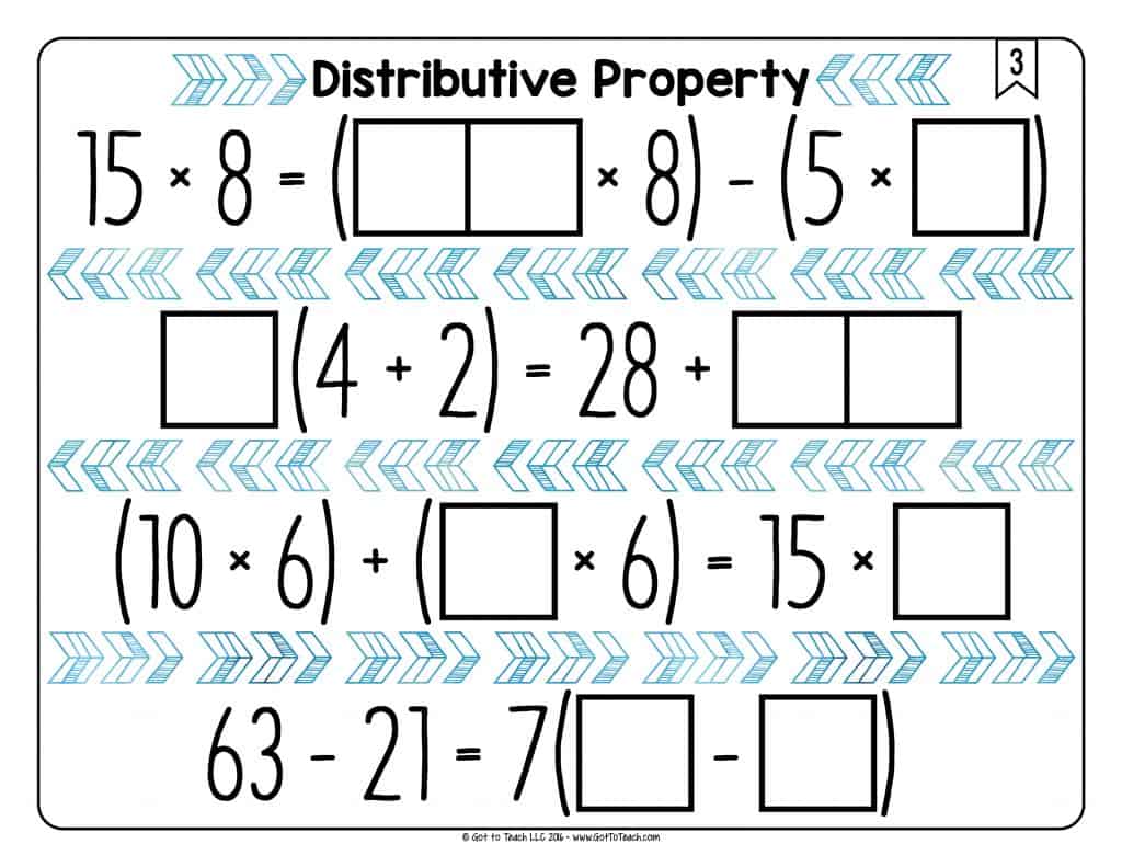 Math Tiles: Distributive Property • Teacher Thrive