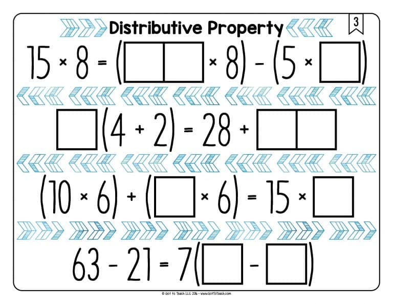 Math Tiles: Distributive Property • Teacher Thrive