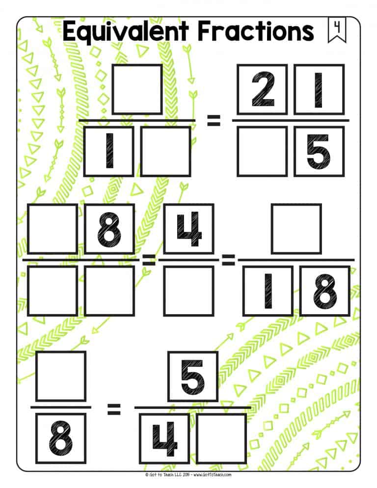 Math Tiles: Equivalent Fractions • Teacher Thrive