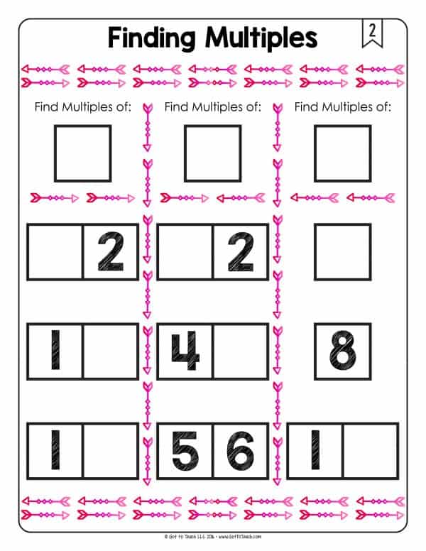 Math Tiles: Finding Multiples • Teacher Thrive