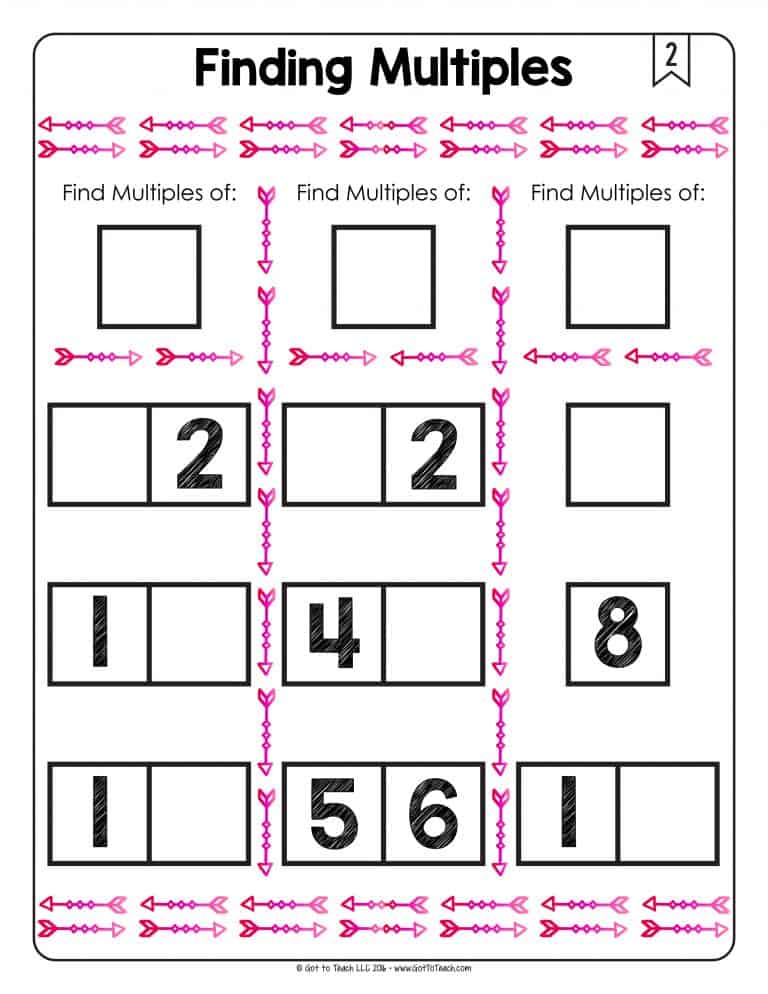 Math Tiles: Finding Multiples • Teacher Thrive