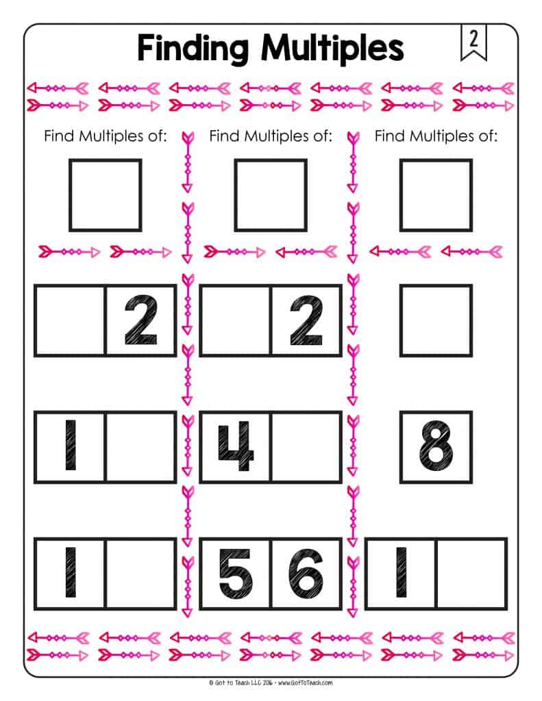 Math Tiles: Finding Multiples • Teacher Thrive