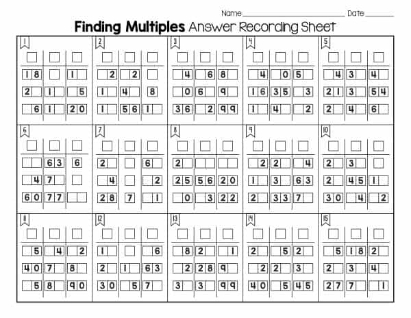 Math Tiles: Finding Multiples • Teacher Thrive