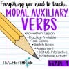 Fourth Grade Grammar: Modal Auxiliary Verbs (Helping Verbs) • Teacher ...