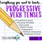 Teaching Progressive Verb Tenses • Teacher Thrive