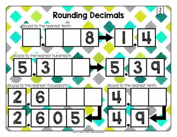 Math Tiles: Rounding Decimals • Teacher Thrive