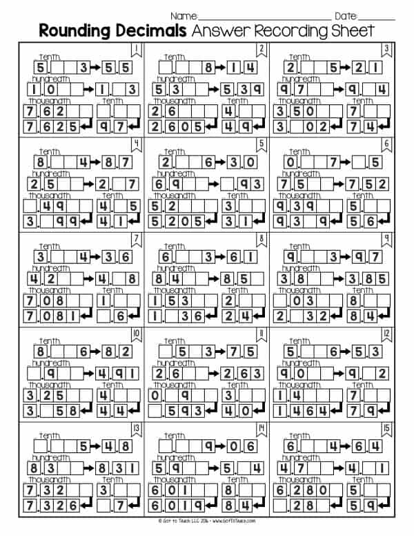 Math Tiles: Rounding Decimals • Teacher Thrive