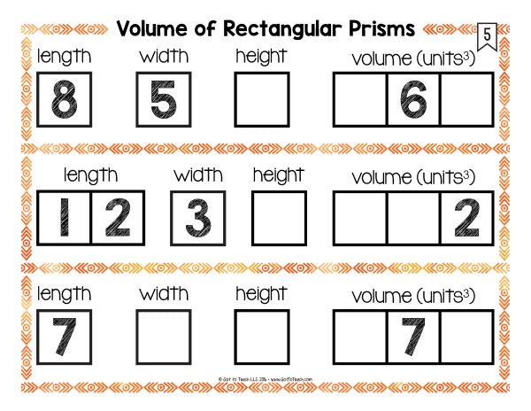 Math Tiles: Volume of Rectangular Prisms • Teacher Thrive