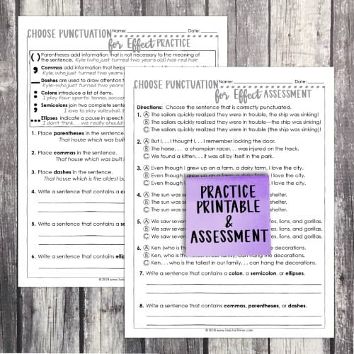 Fourth Grade Grammar: Punctuation • Teacher Thrive