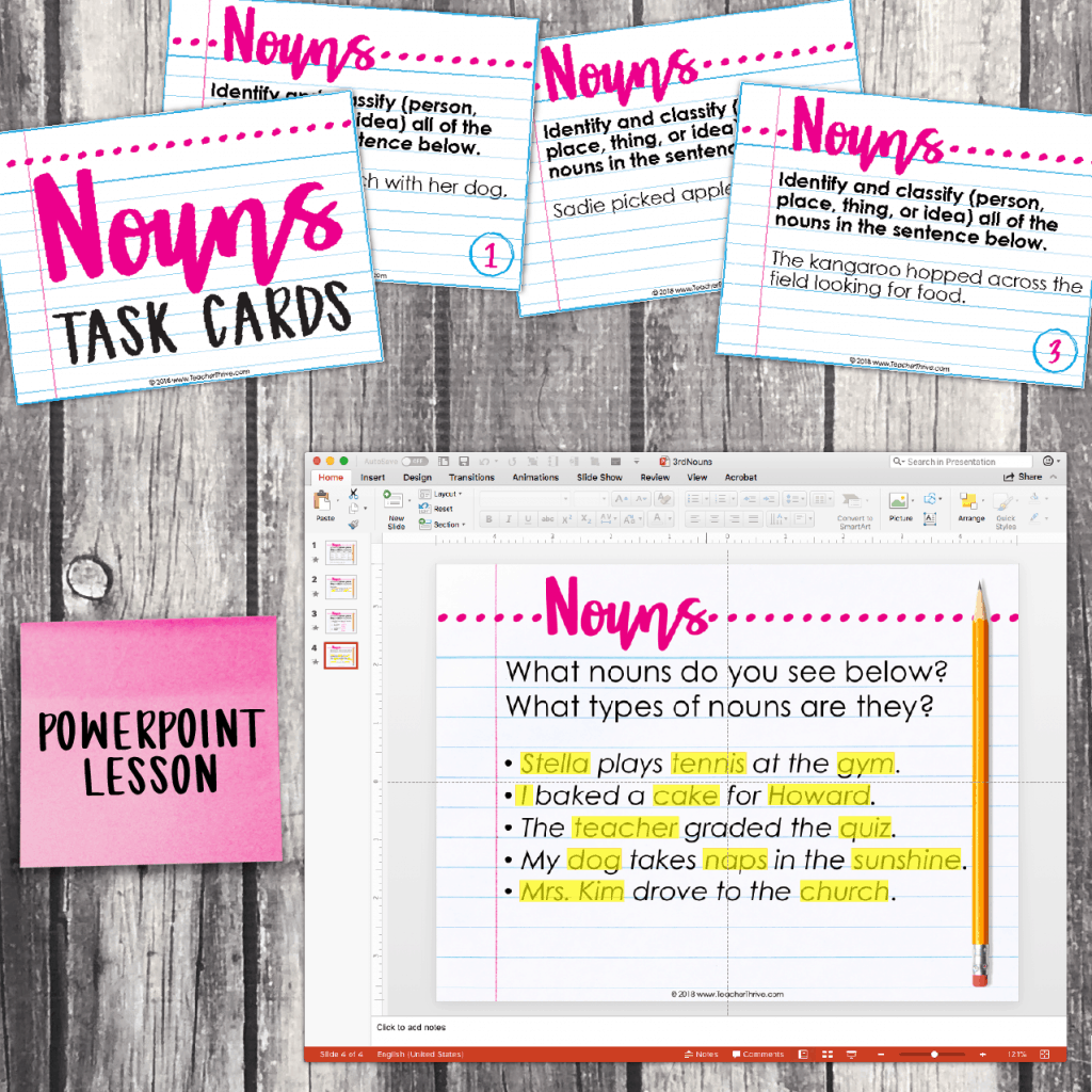Third Grade Grammar: Nouns • Teacher Thrive