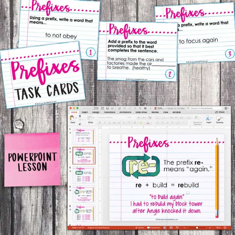 Third Grade Grammar: Prefixes • Teacher Thrive