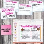 Third Grade Grammar: Capitalizing Titles • Teacher Thrive