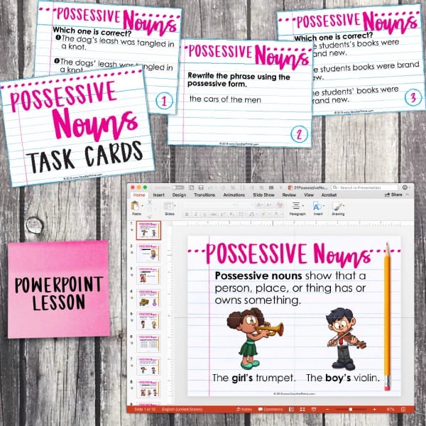 Third Grade Grammar: Possessive Nouns • Teacher Thrive
