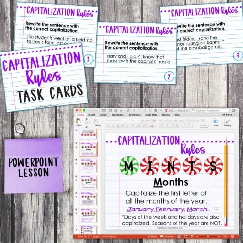 Fourth Grade Grammar: Capitalization Rules • Teacher Thrive