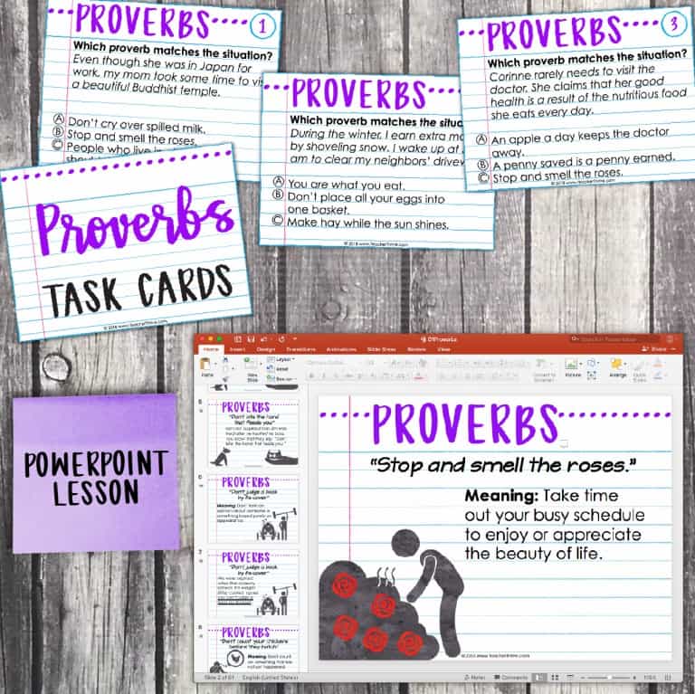 Fourth Grade Grammar: Proverbs • Teacher Thrive