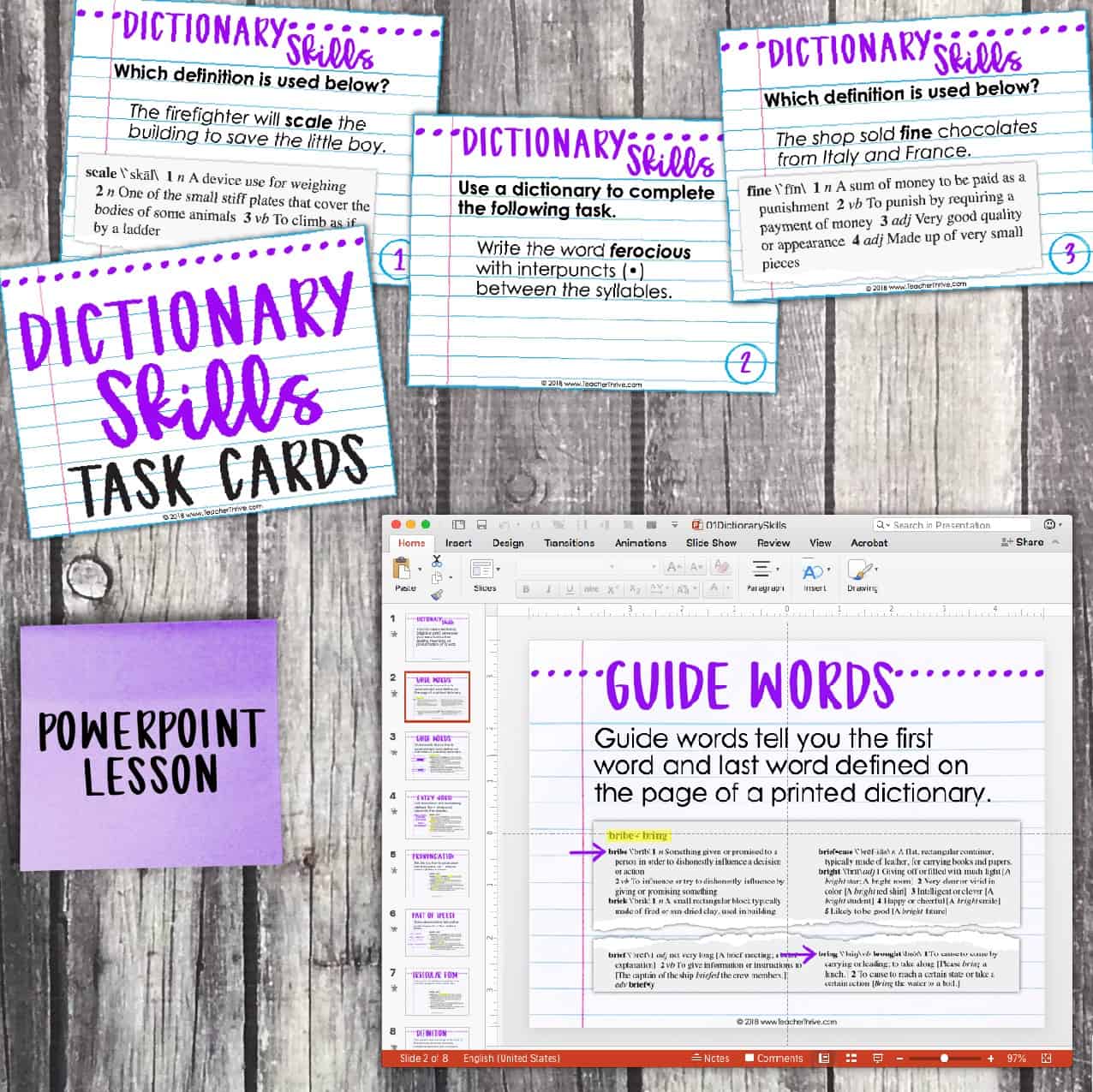Fourth Grade Grammar Dictionary Skills Teacher Thrive