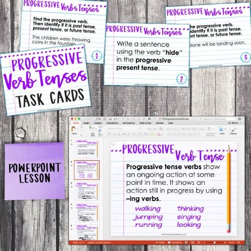 Fourth Grade Grammar: Progressive Verb Tenses • Teacher Thrive