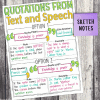 Fourth Grade Grammar: Quotations from Text and Speech • Teacher Thrive