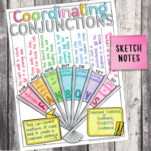 Third Grade Grammar: Coordinating Conjunctions • Teacher Thrive