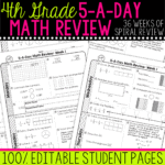 4th Grade Daily Math Spiral Review • Teacher Thrive
