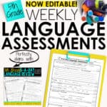 5th Grade Weekly Language Assessments • Teacher Thrive